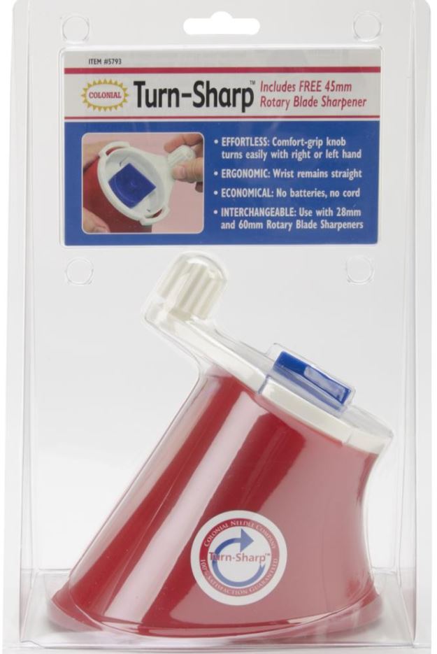 Colonial Needle Turn-Sharp Rorary Blade Sharpener – Zoola Craft