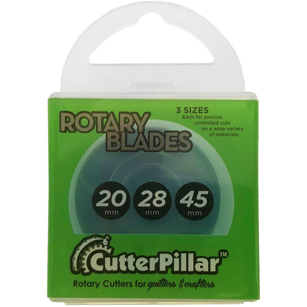 Cutterpillar Rotary Cutter Replacement Blade Pack (45mm, 28mm & 20mm ...